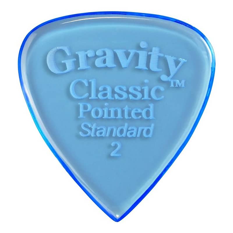 Gravity Picks Classic Pointed Standard Polished Pick, 2mm, | Reverb