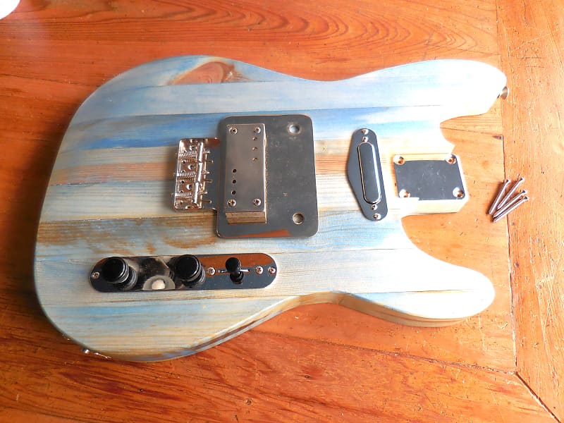 National "Coodercaster" Blue Pine USA Stratocaster Body | Reverb
