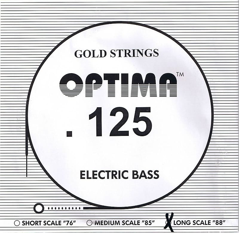 Optima/Maxima Bass Gold .125 Single String | Reverb