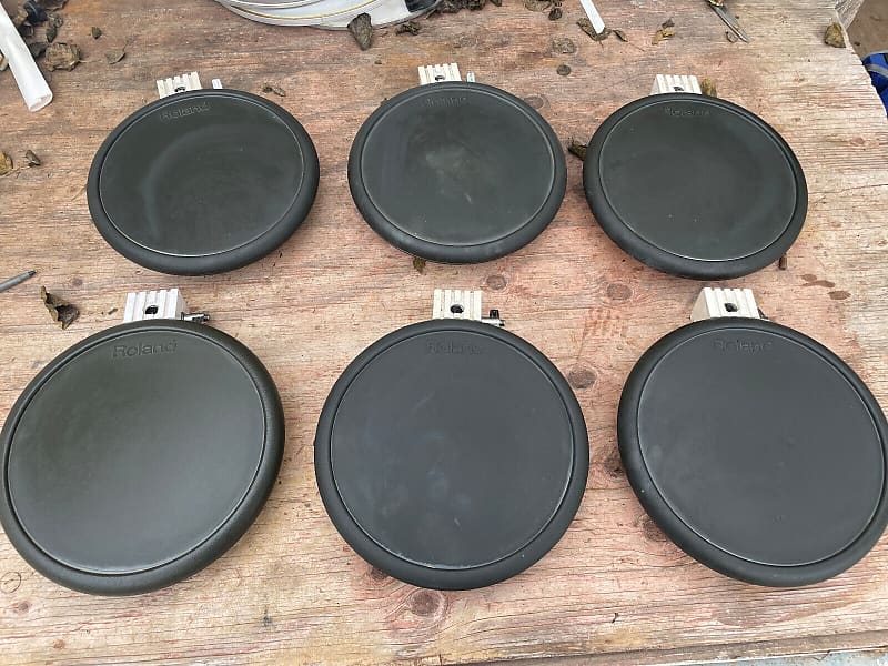 6x PACK Roland PD-9 electronic drum tom cymbal pad pd9 Dual | Reverb