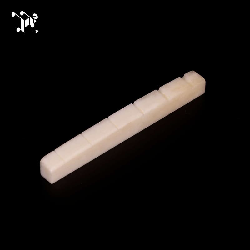 Tone Ninja Genuine Unbleached Bone Slotted Nut Flat bottomed | Reverb