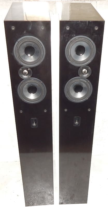 NHT VT-2.4 tower speakers with front grilles | Reverb