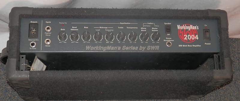 SWR Workingman's 2004 200 watt Bass Amp Head with wooden rack | Reverb