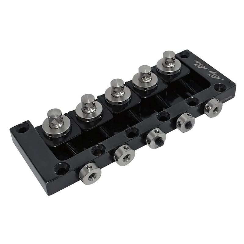 Ray Ross Saddle-Less Bass Bridge ~ 5 String / 17mm Black | Reverb UK