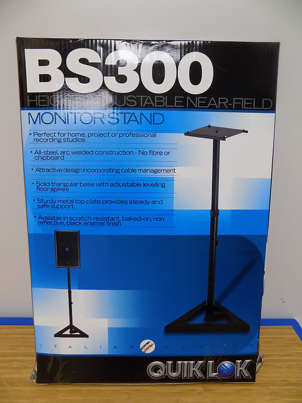 Quiklok BS300 Height-Adjustable Monitor Stand | Reverb