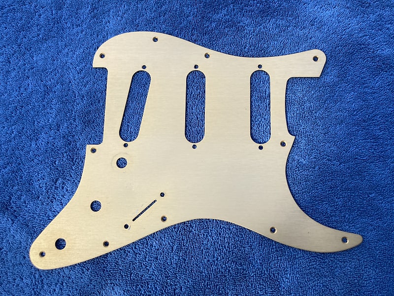 Fender Stratocaster Pickguard- Anodized Gold | Reverb