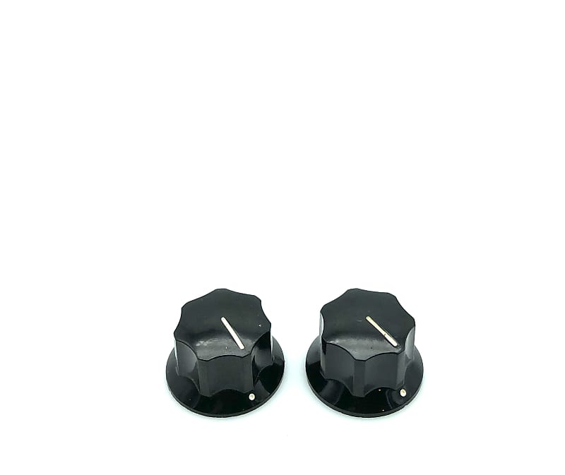 Vintage Jaguar Mustang Style Knobs 19?? - Black | Reverb