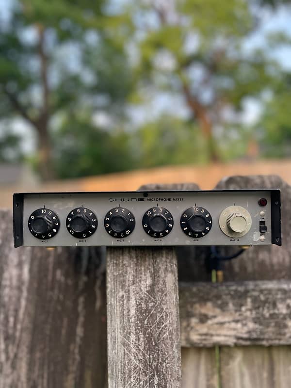 Vintage Shure M68FC Female XLR In 5 to 1 Summing Mixer Preamp | Reverb