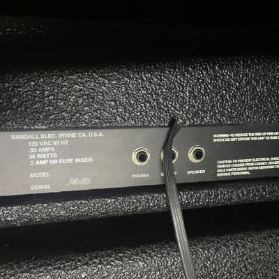 Randall RG20 1980’s - Black | Reverb