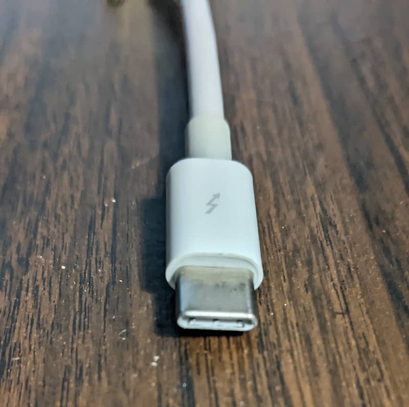 Apple Thunderbolt 2 to Thunderbolt 3 (USB-C) Adapter White | Reverb