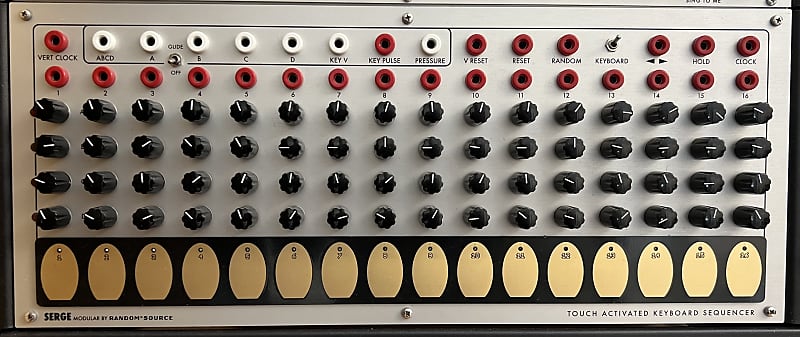 Random Source Serge TKB 4u Touch Activated Keyboard Sequencer | Reverb