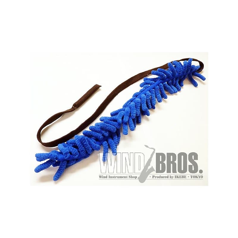 Anfree Umphrey fluffy cleaning swab for saxophone neck blue | Reverb