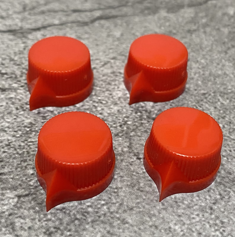 4x Red Davies Klon 1400 Chicken Pointer Knob Amp Guitar Pedal | Reverb