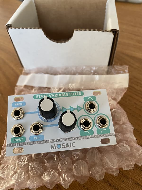 Mosaic State variable filter 1U 2023 - White | Reverb