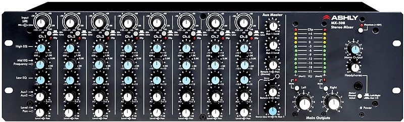 Ashly MX-508 8-Channel Rackmount Mixer | Reverb