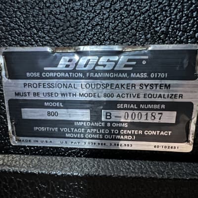 Bose Model 800 Professional Loudspeaker System Speakers with | Reverb