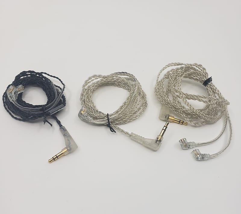 3 UE IEM Cables (SL Connectors) NEW - 2 Silver 1 Black | Reverb