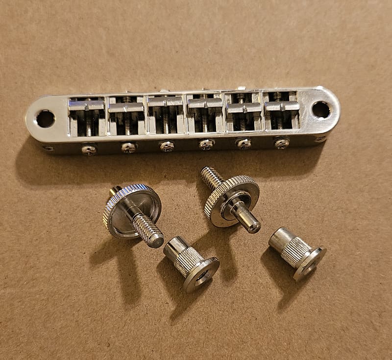 TonePros Locking Tune-O-Matic Bridge 2020s - Nickel | Reverb
