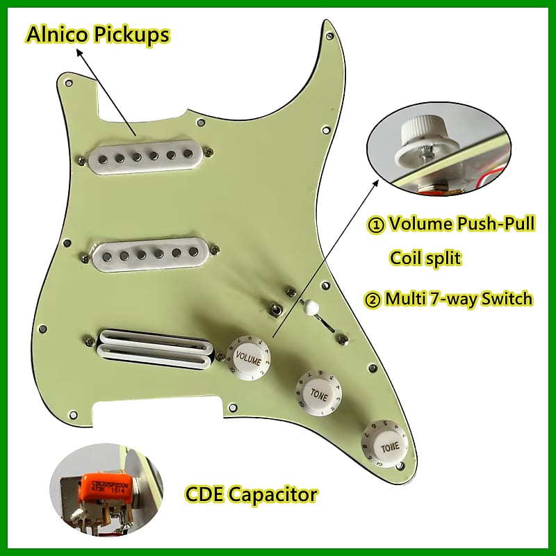 Mint Green Strat Style Guitar Loaded Prewired | Reverb Canada