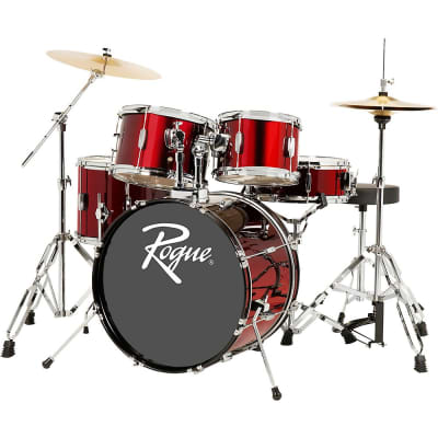 Rogue RGD0520 5-Piece Complete Drum Set Dark Red | Reverb
