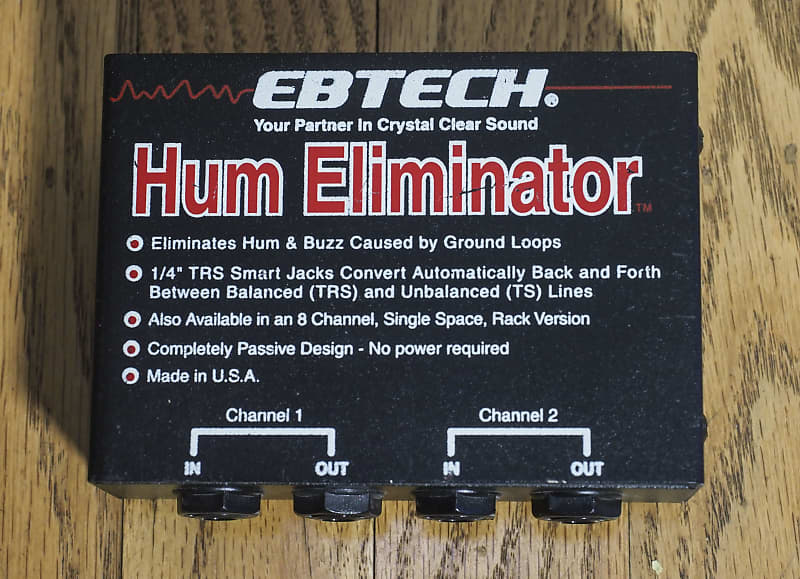 Ebtech HE2 2-Channel Hum Eliminator | Reverb
