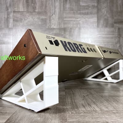 30º Angle Stand for KORG microKORG Synthesizer - Color WHITE | Reverb