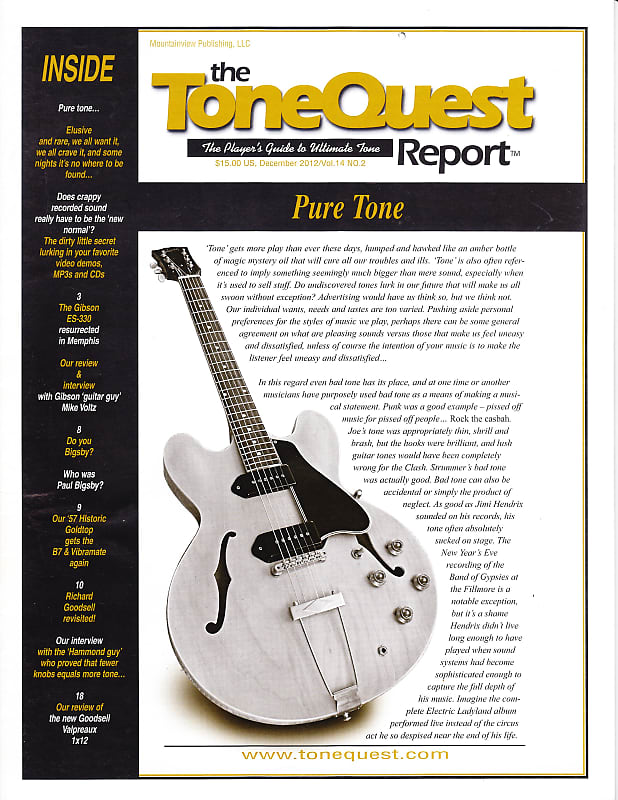 ToneQuest Report magazine, December 2012/Vol.14 No.2 2012, | Reverb