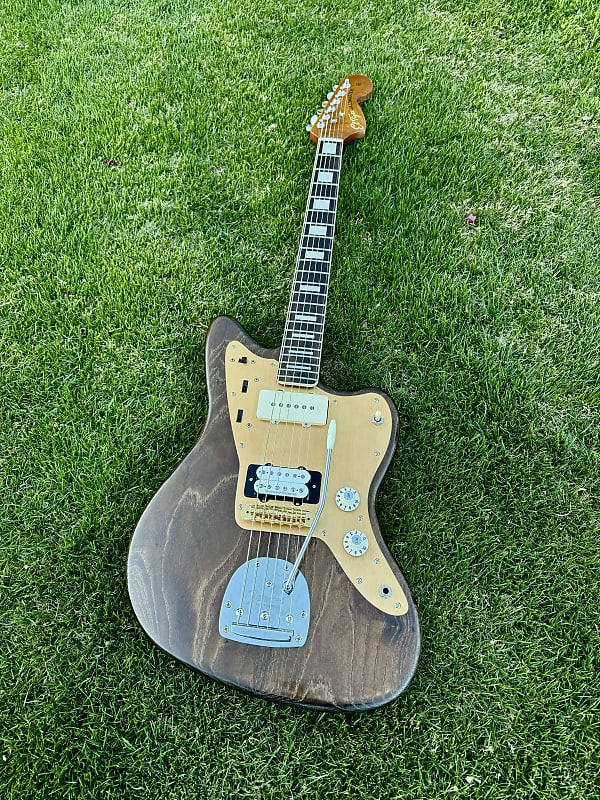 Partscaster Jazzmaster- Walnut poly finish | Reverb