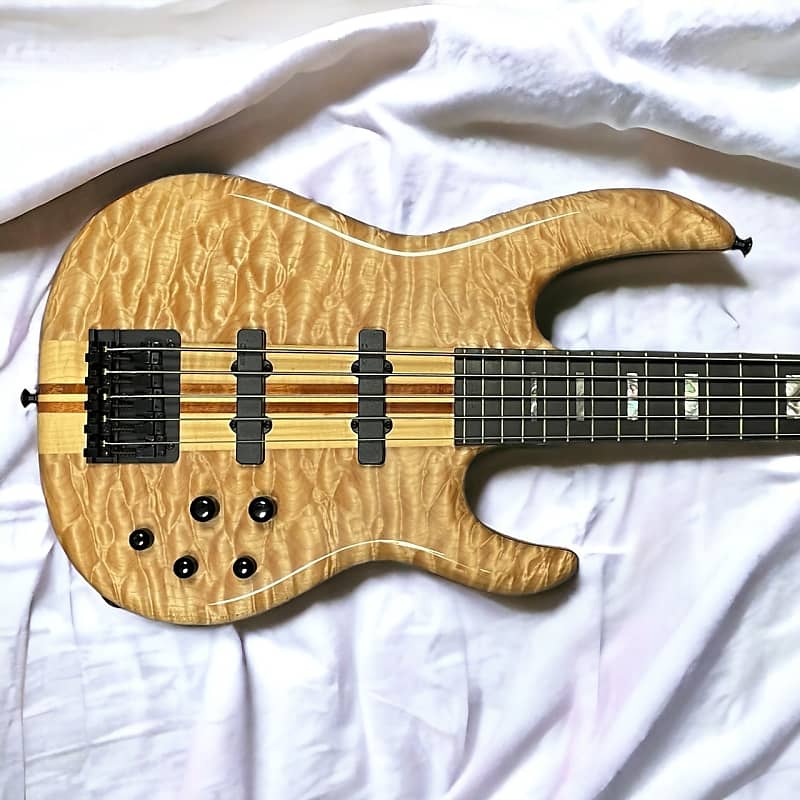 Carvin LB-75A (5) LTD Anniversary, Nat. / Ebony (1996) | Reverb