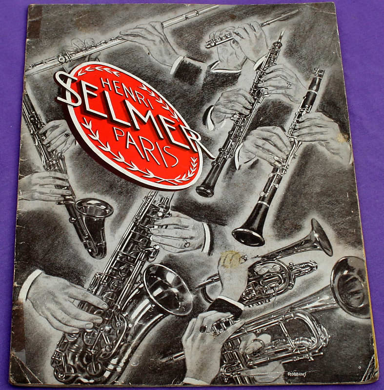 1938 Henri Selmer Paris Saxophones brass & woodwinds catalog | Reverb
