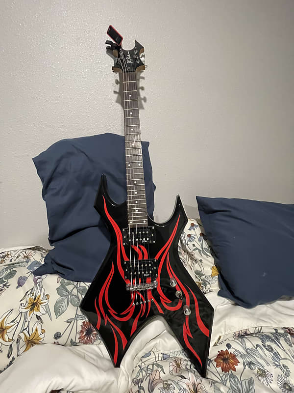 B.C. Rich KKW Warlock 2007 - Black and Red | Reverb