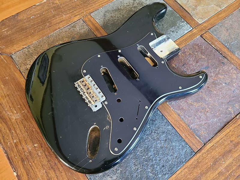 Fernandes strat body SSS vintage 1980s - Black | Reverb