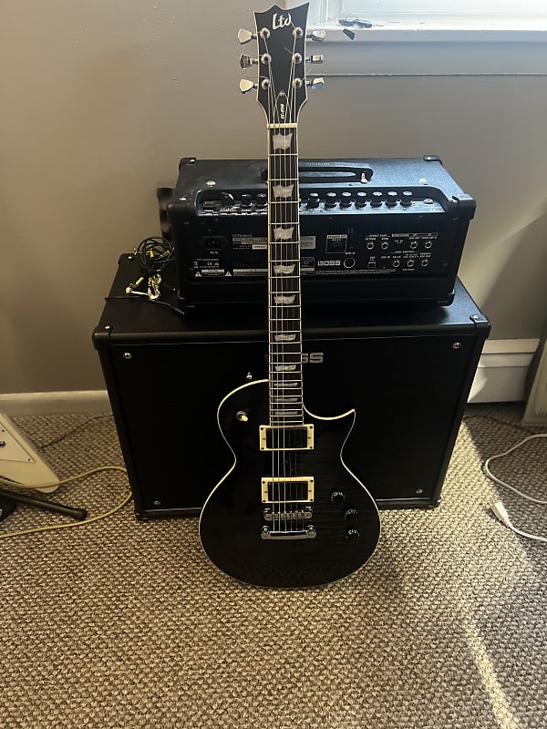 ESP LTD Eclipse - See thru black (CUSTOM) | Reverb