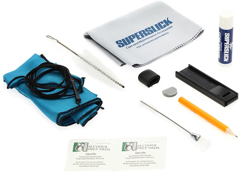 Superslick CLCKP3 Clarinet Care Kit with Silk Swab and Polish | Reverb