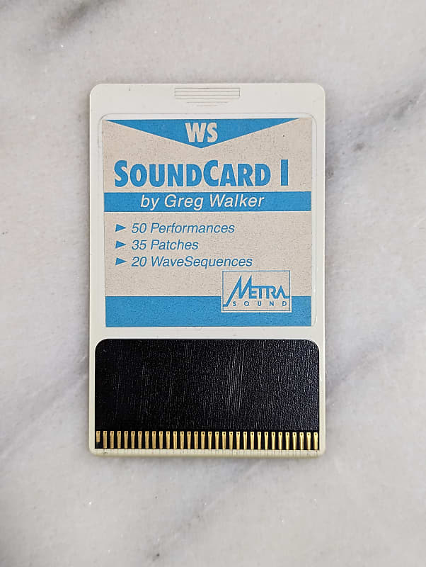 Korg Wavestation Greg Walker SoundCard 1 ROM Memory Card | Reverb