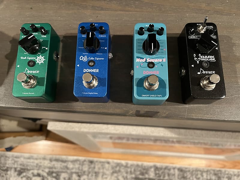 Donner Dark Mouse, Mod Square, Echo Square, Verb Square! (4 | Reverb