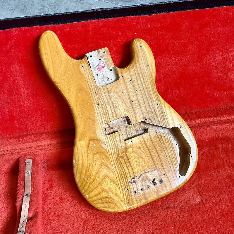 Fender Precision bass body c 1974 Natural original | Reverb Australia