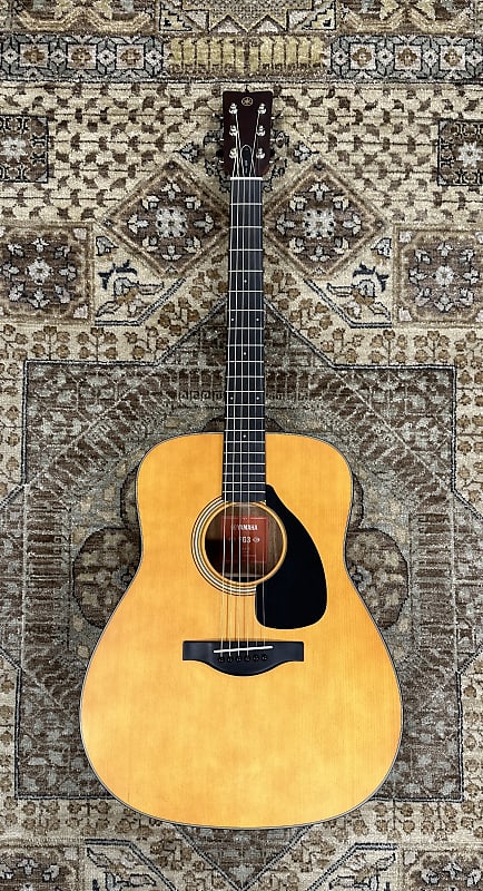 Yamaha FG3 Red Label Acoustic Guitar in Natural w/ Gig Bag & | Reverb