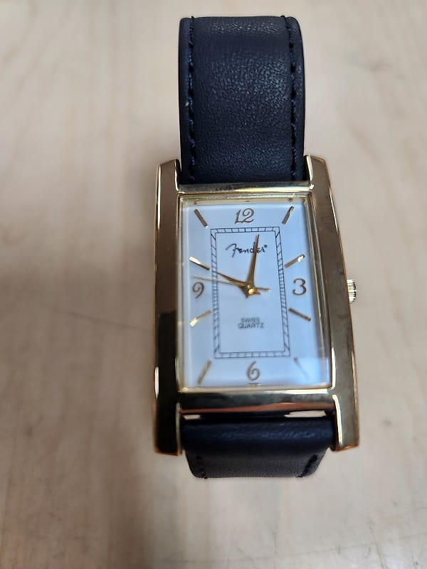 Fender Wrist Watch circa-90's ? - gold tone | Reverb