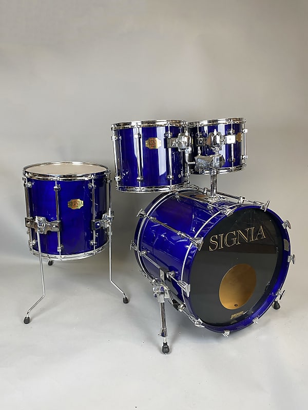 Used Premier Signia 4pc Shellpack (Sapphire Blue) | Reverb
