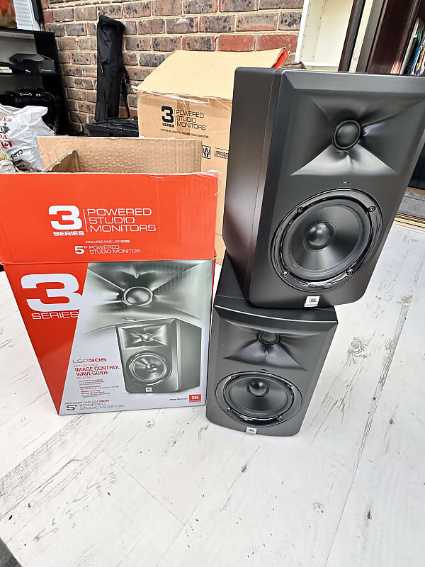 JBL LSR305 2-Way Active Studio Monitors (Pair) | Reverb