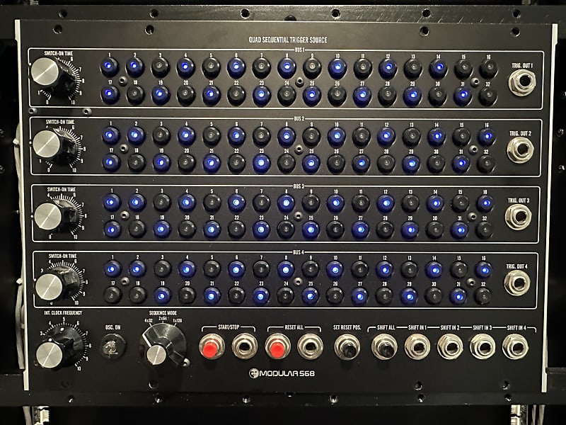 Moon Modular 568 Trigger Sequencer 2022 - Black & Silver | Reverb