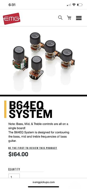 Emg B64eq bqs bqc | Reverb