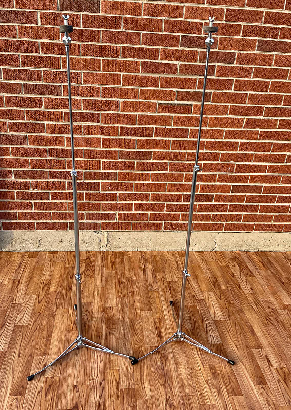 1960s Ludwig 1400 Flat Base Straight Cymbal Stand Pair (2 | Reverb