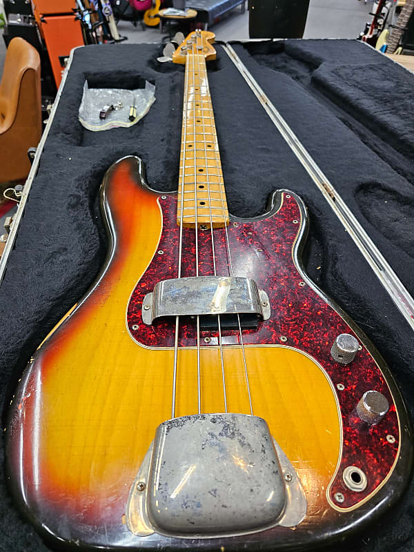 Vintage 1973 Fender Precision bass guitar | Reverb