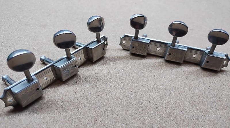 Grover Kluson Deluxe style tuners metal knobs | Reverb