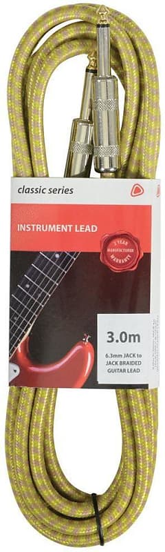 Chord Braided Tweed Guitar Cable, 3m Tweed | Reverb UK