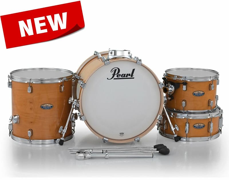 Pearl Decade Maple Drum Set, 4pc BOP Shell Pack Kit Pale | Reverb
