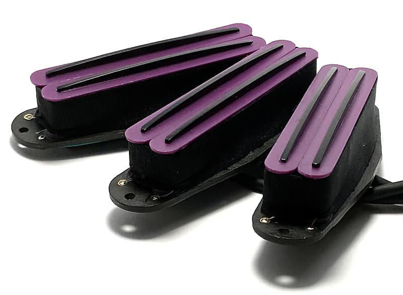 Dragonfire Duo Rails SSS Set Strat Sized Humbucker Pickups | Reverb