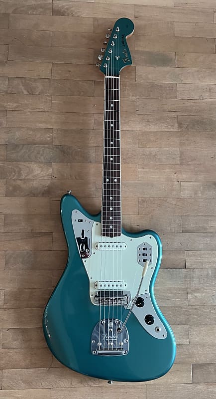 Fender '65 Jaguar AVRI 2016 FSR - Ocean Turquoise Metal w/ | Reverb
